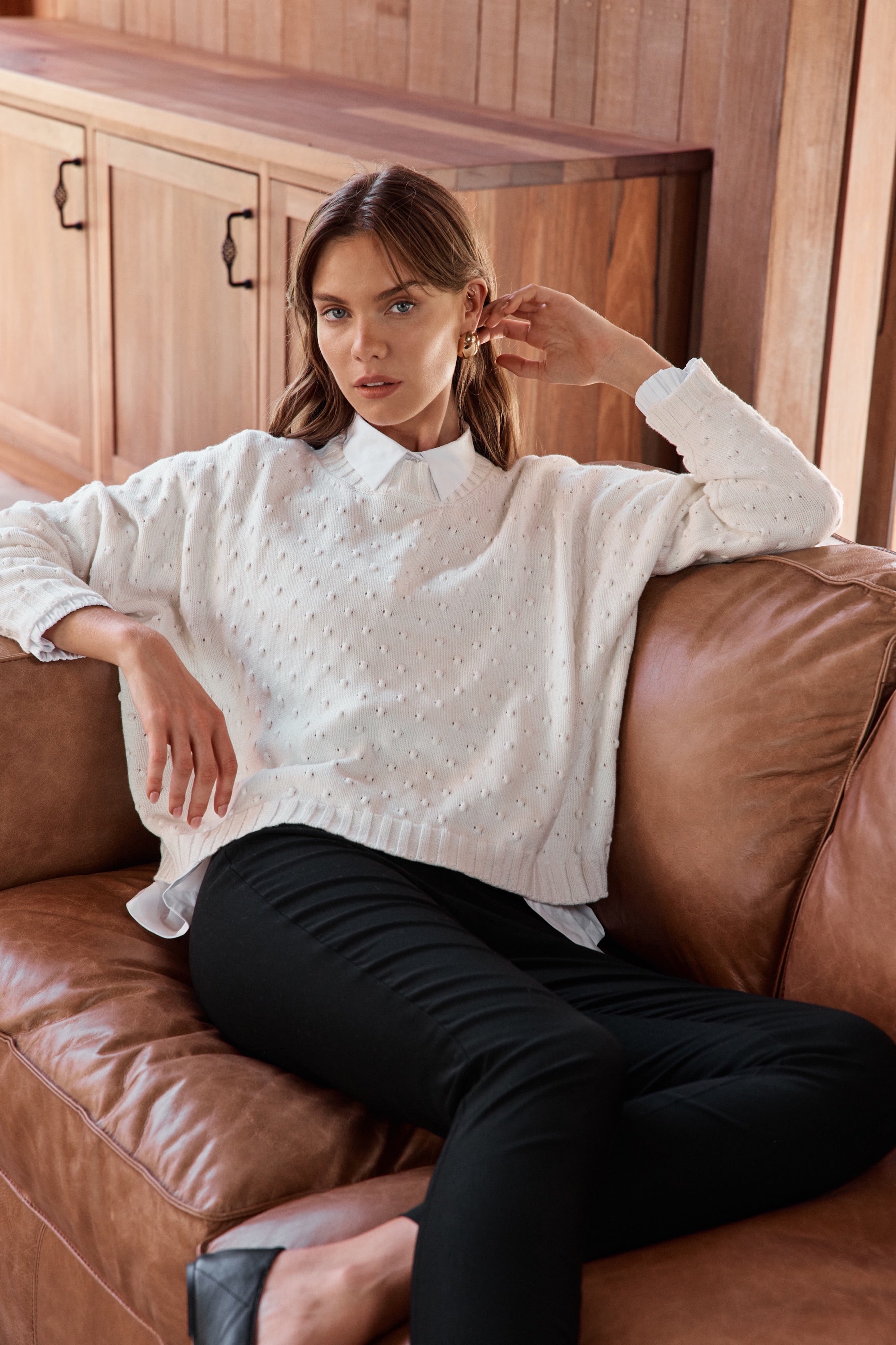 Knitwear | Cable Knit Sweater | Tirelli - TIRELLI